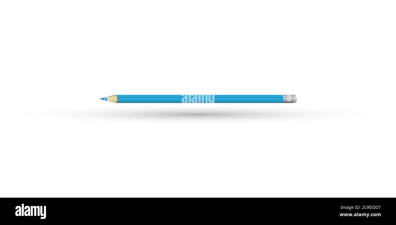 Blue pencil for drawing. Pencil. Vector illustration Stock Vector Image ...