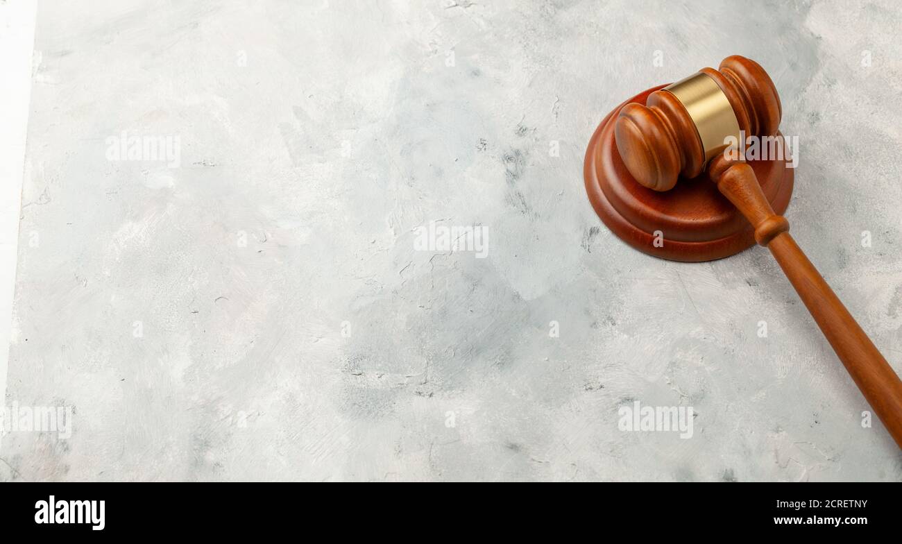 Top view judge gavel on hi-res stock photography and images - Alamy