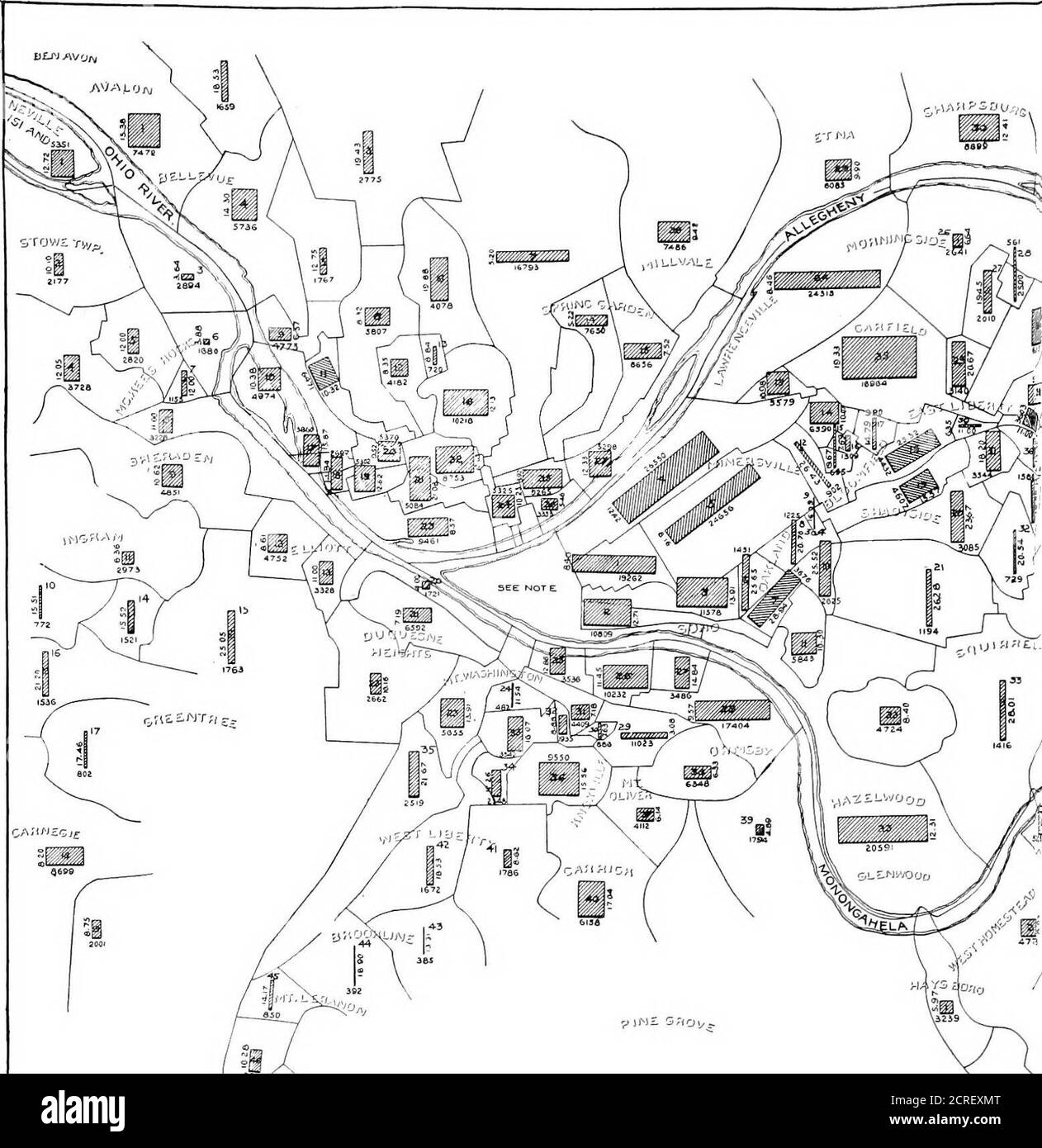 Magee map hi-res stock photography and images - Alamy