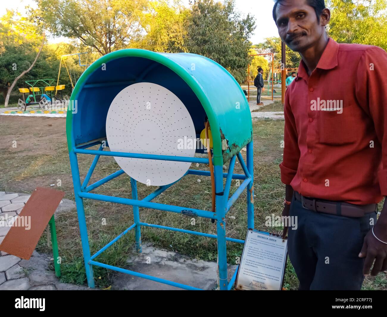 DISTRICT KATNI, INDIA - JANUARY 23, 2020: An Asian male science teacher ...
