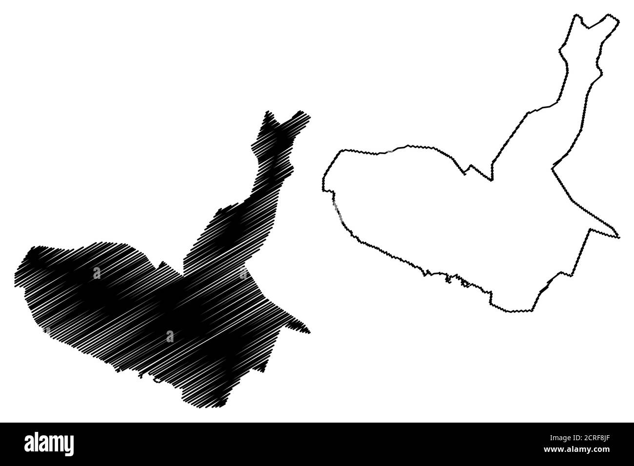 Aragua state map hi-res stock photography and images - Alamy