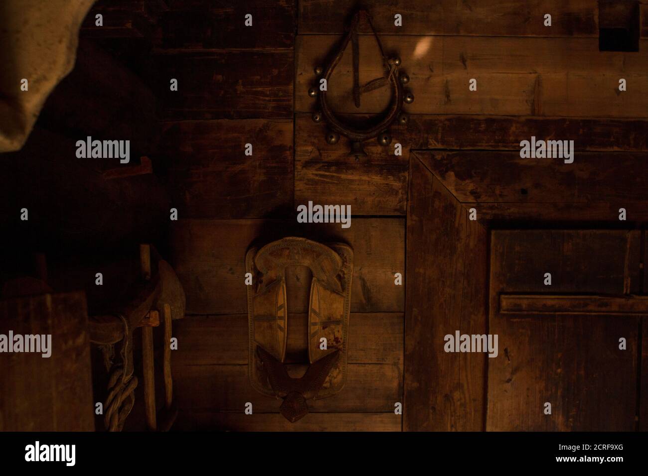 an interior of an old Slavic house Stock Photo - Alamy