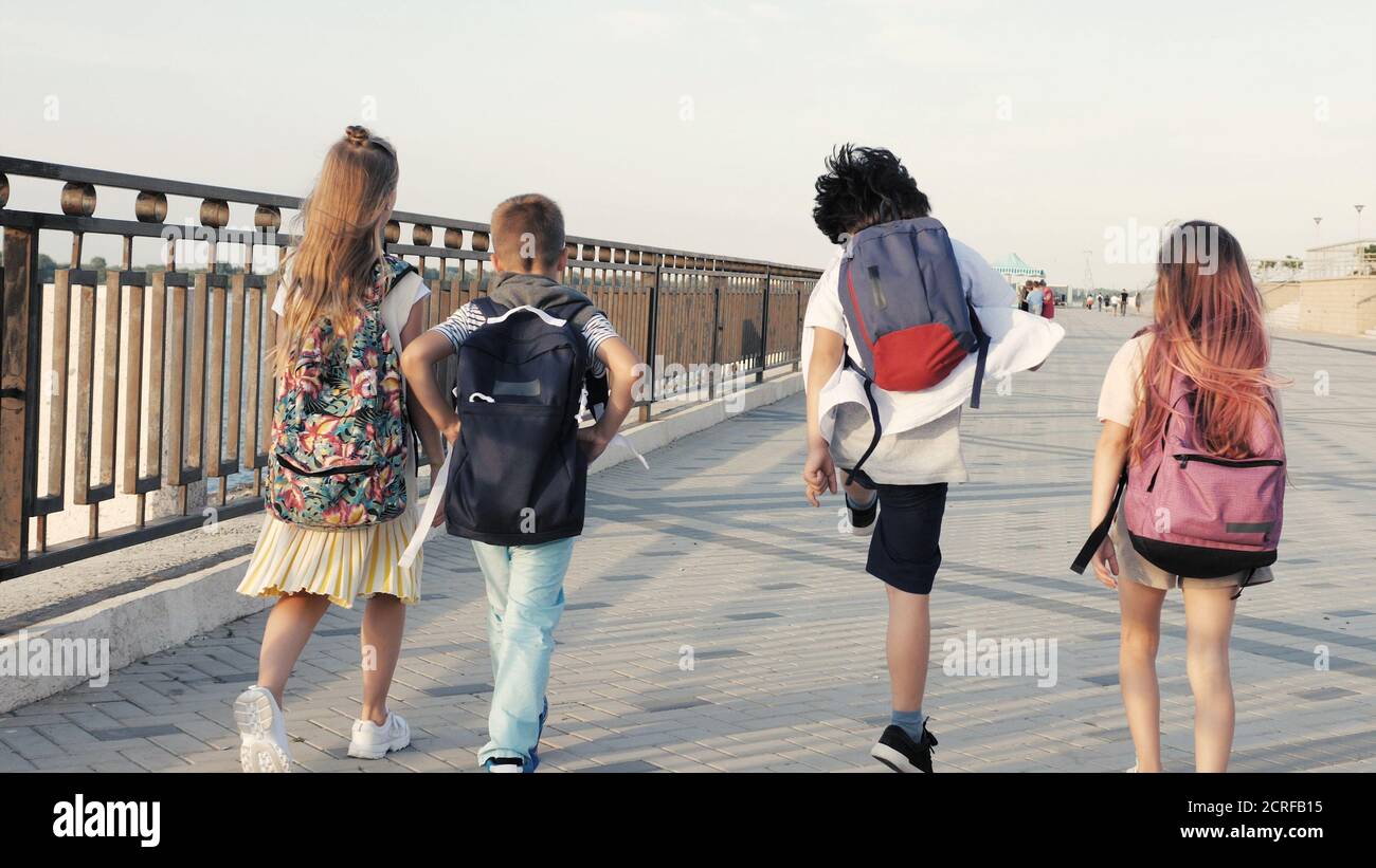 School student returning home hi-res stock photography and images - Alamy