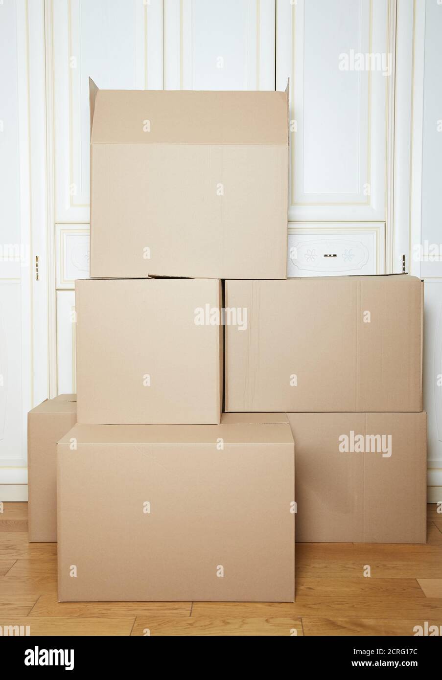 moving boxes. cardboard box. stack of boxes Stock Photo - Alamy