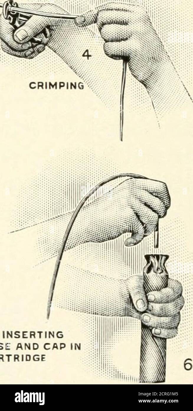 . Intensive farming and use of dynamite . INSERTINGFUSE AND CAP ...