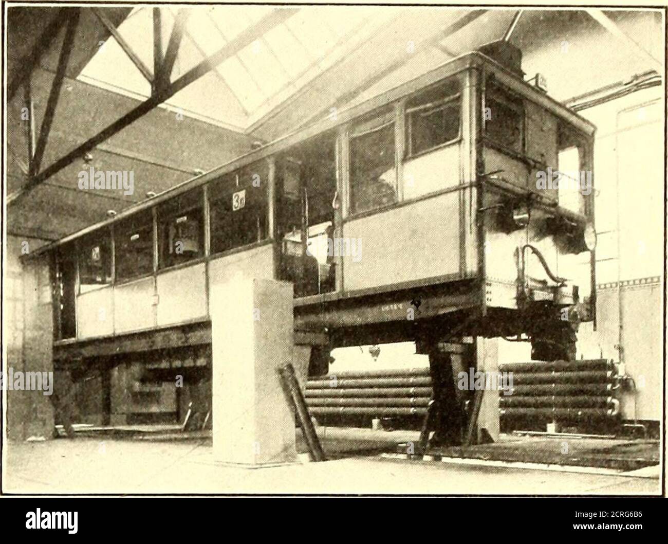 . Electric railway journal . Hamburg Shops—Crane Delivering Truck to ...
