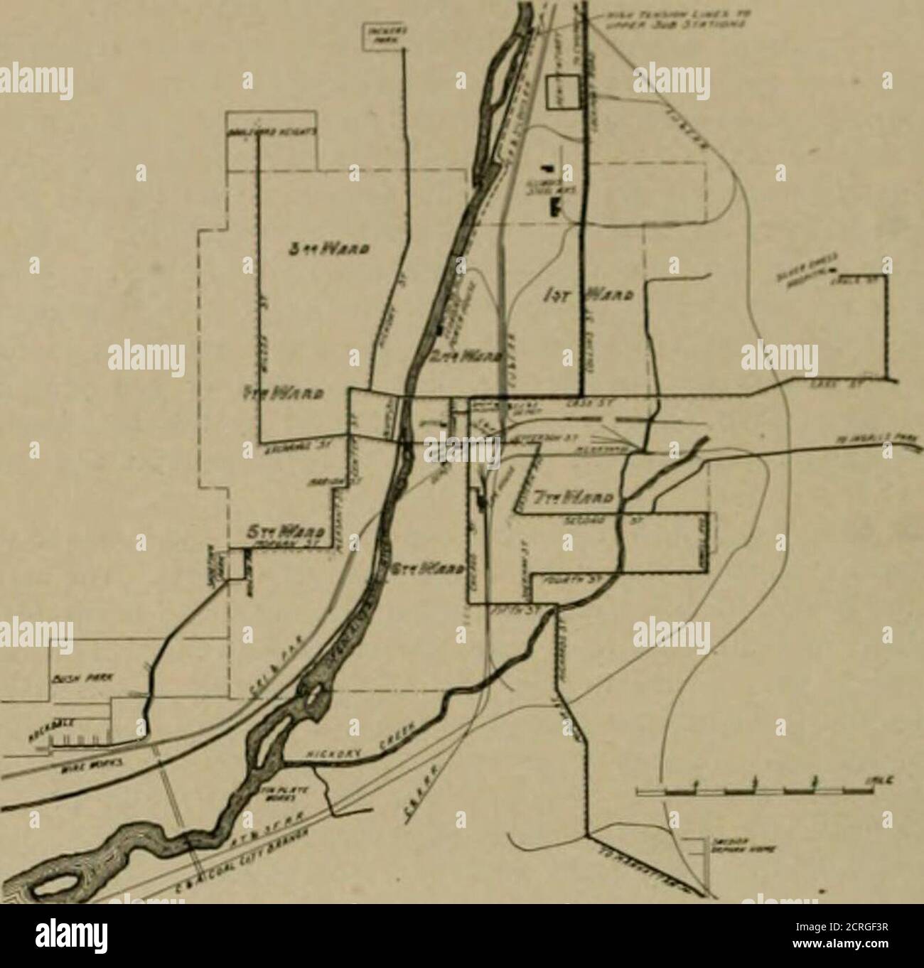 Chicago railway terminals map hi-res stock photography and images - Alamy