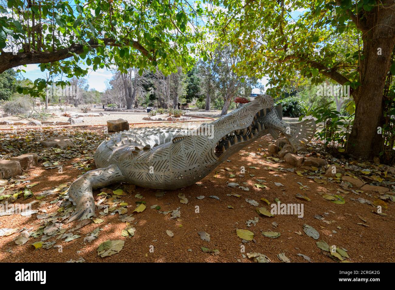 Giant Crocodile Sculpture by local artist Techy Machero, George Brown ...