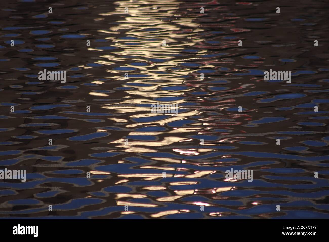 Light reflected in water Stock Photo - Alamy