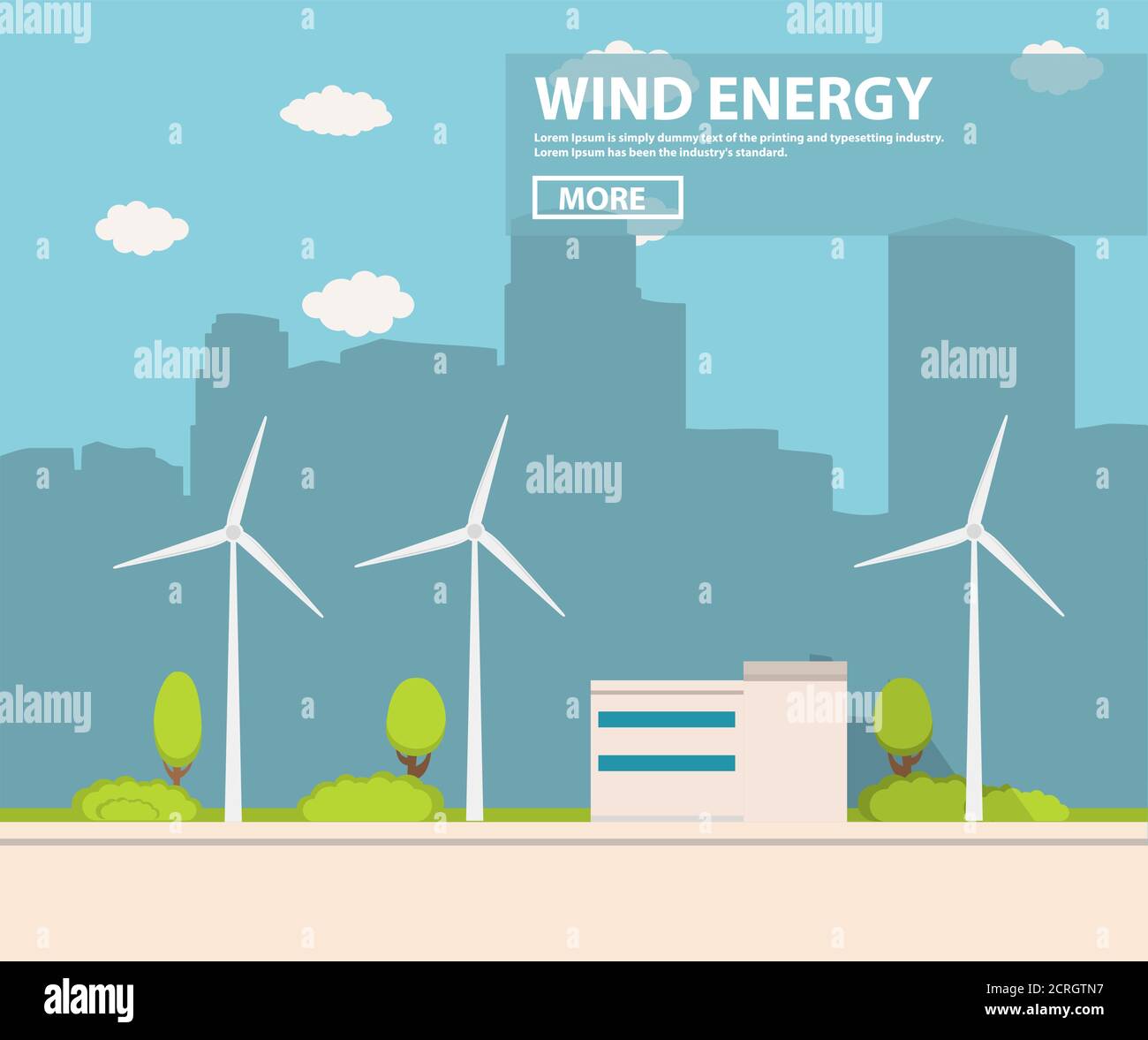 Wind turbine generators clean Stock Vector Images - Alamy