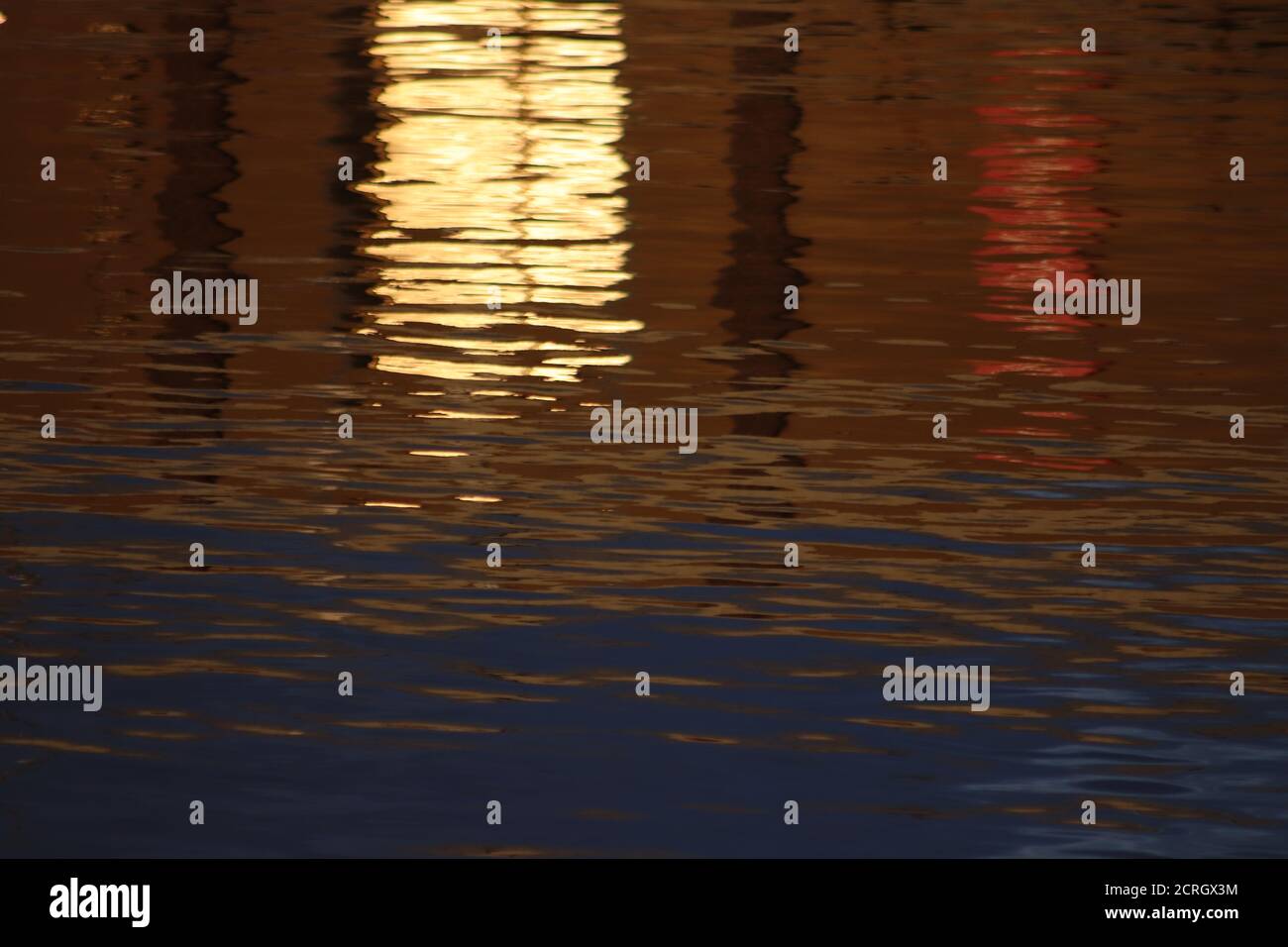 Light reflected in water Stock Photo - Alamy