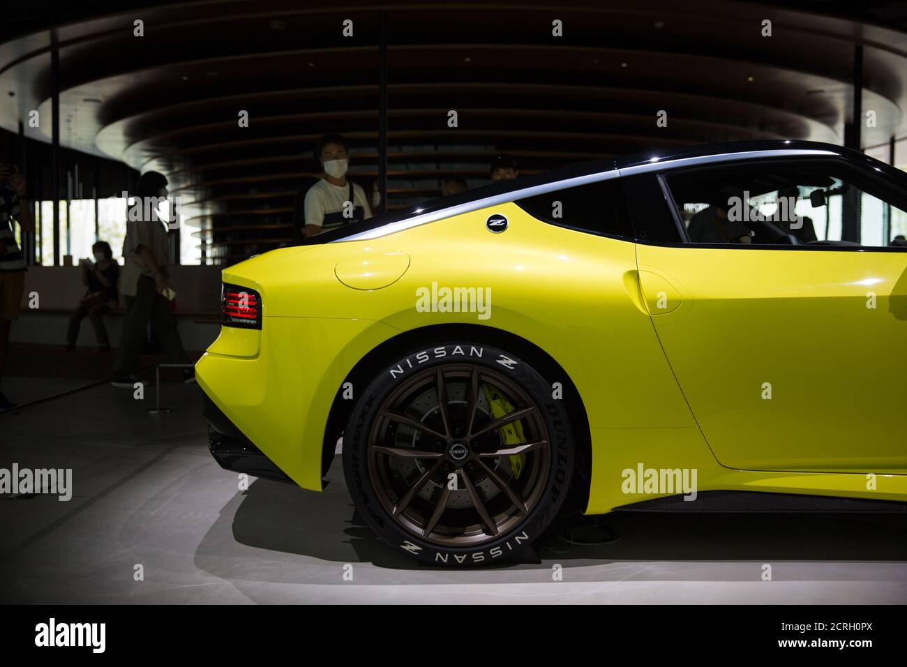 Yokohama, Japan. 20th Sep, 2020. Rear side view of the new Nissan Z ...