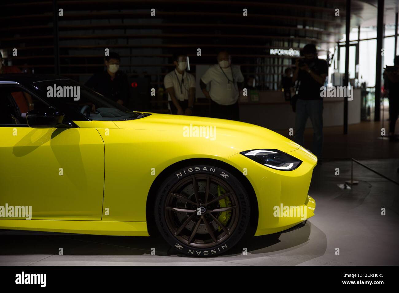 Yokohama, Japan. 20th Sep, 2020. Side view view of the new Nissan Z ...