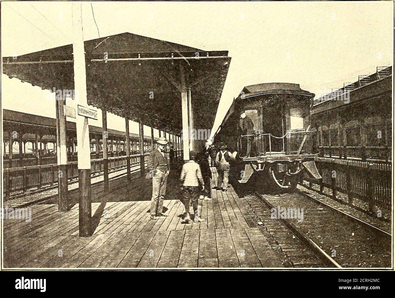 . The Street railway journal . BELT LINE TRAIN AT UNLOADING PLATFORM ...