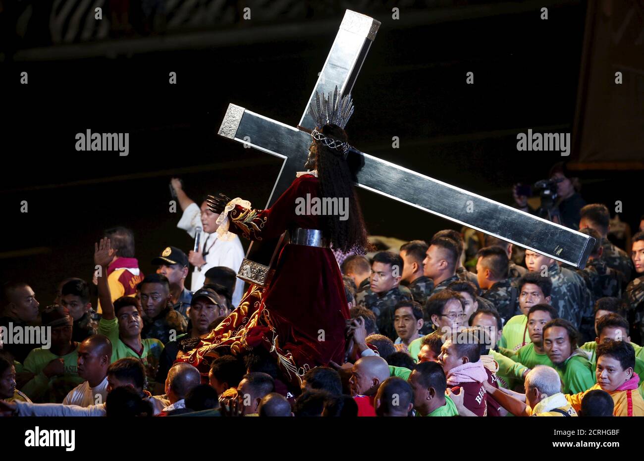 Black nazarene statue manila hi-res stock photography and images - Alamy