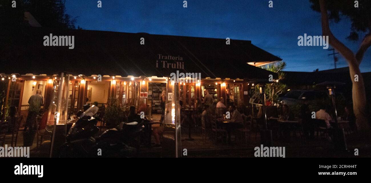 Encinitas, California, USA. 19th Sep, 2020. People visit an Italian ...