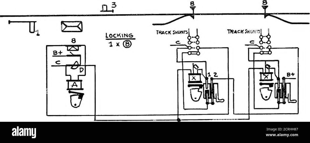 . Electric locking . release the switch locks X through wireB, both ...