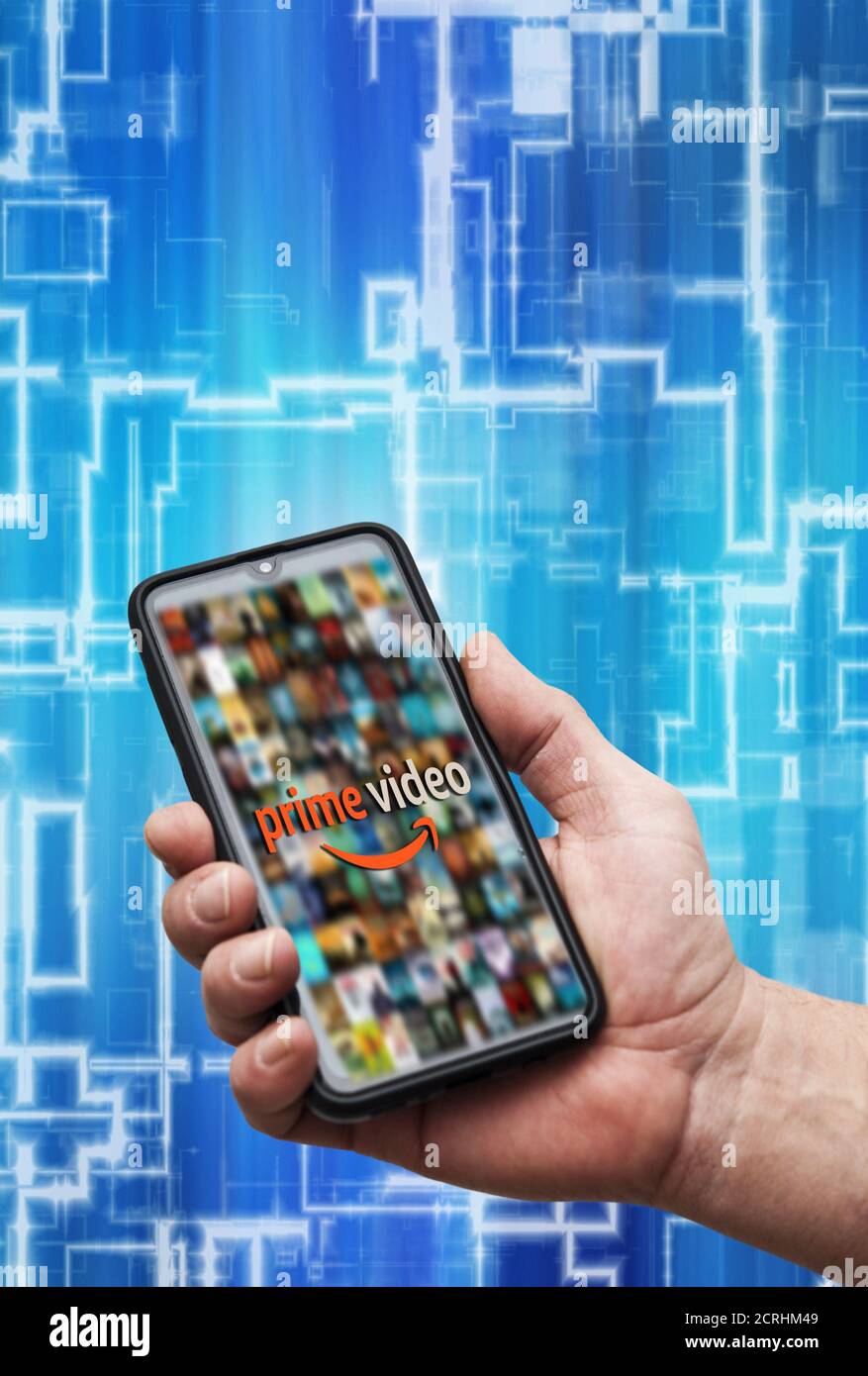 Amazon Prime on mobile concept Stock Photo - Alamy