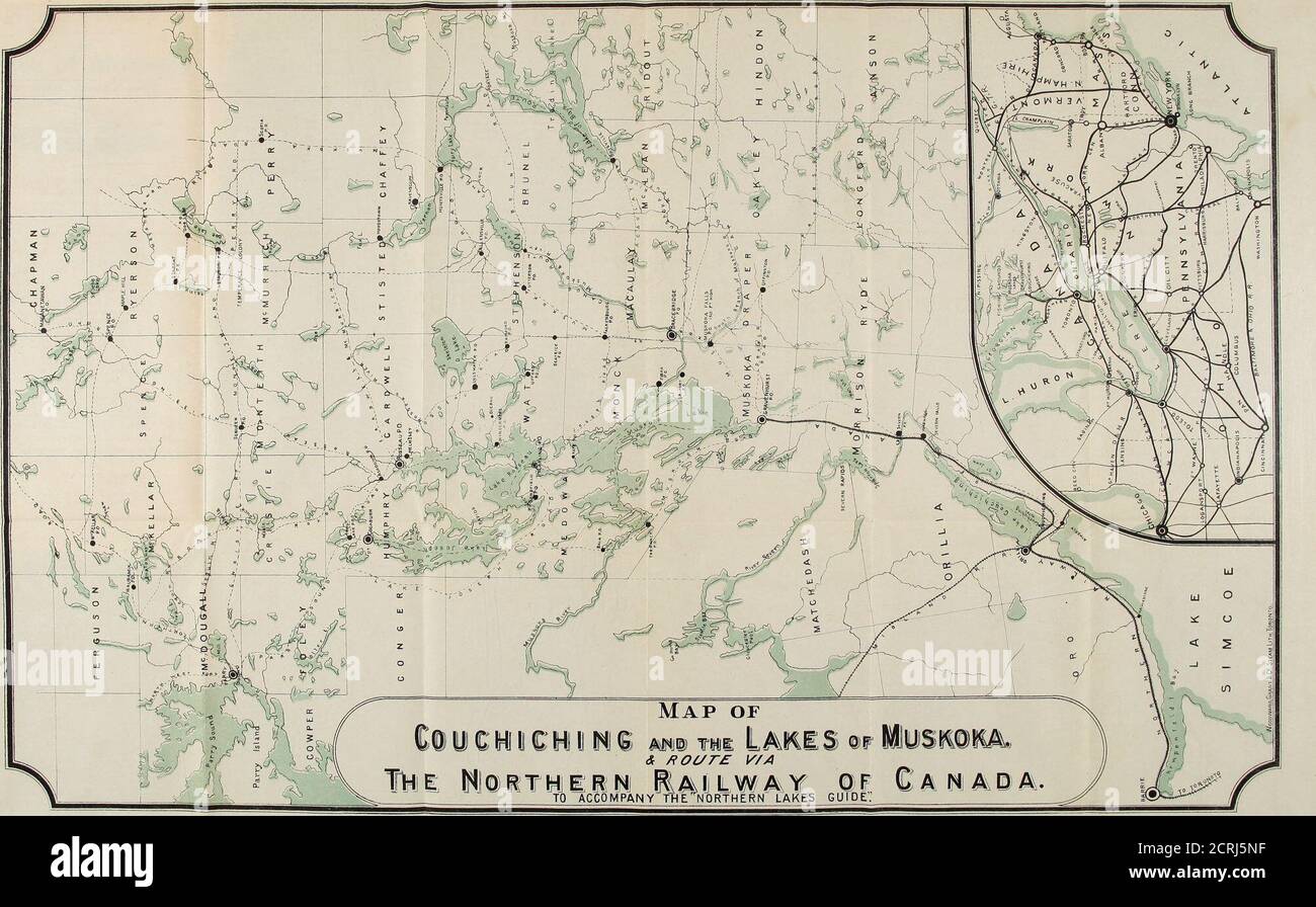 . Northern railway of Canada and Great rail & lake connections . M.J ...