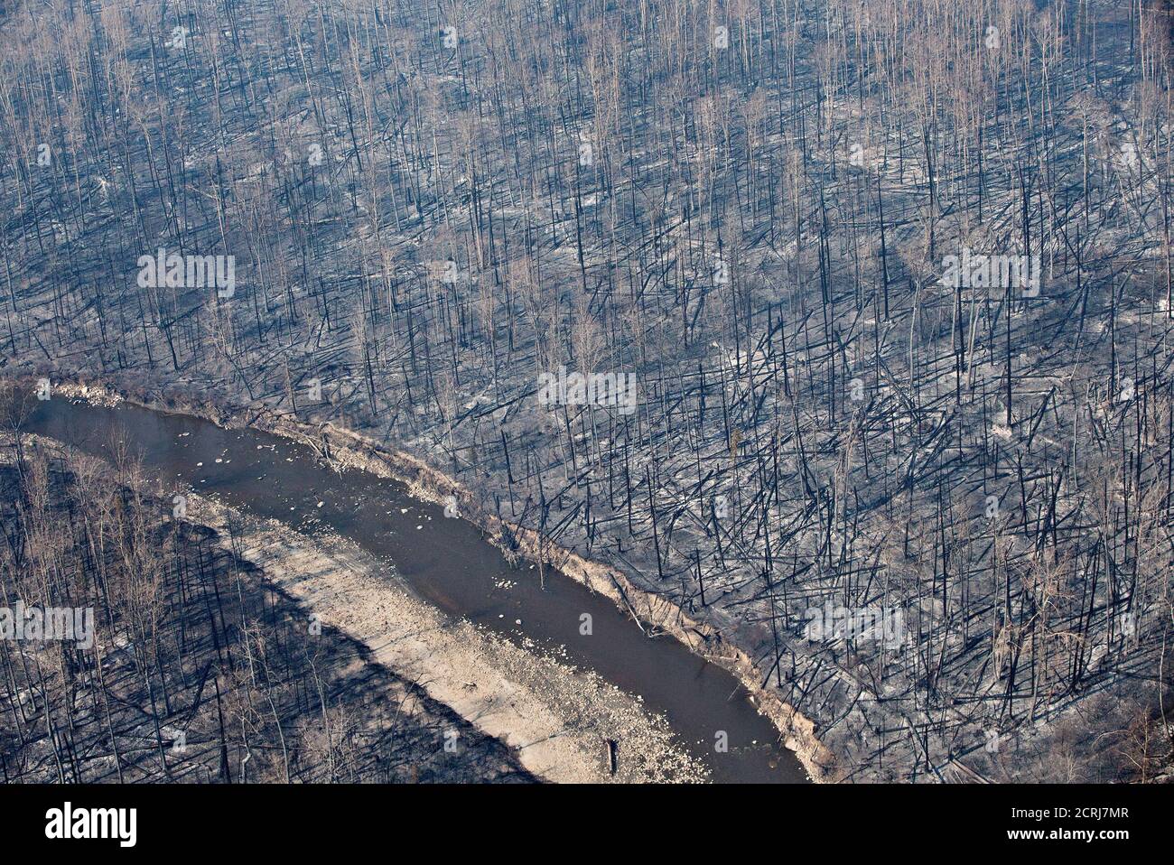 Canada forest wildfire aerial hi-res stock photography and images - Alamy