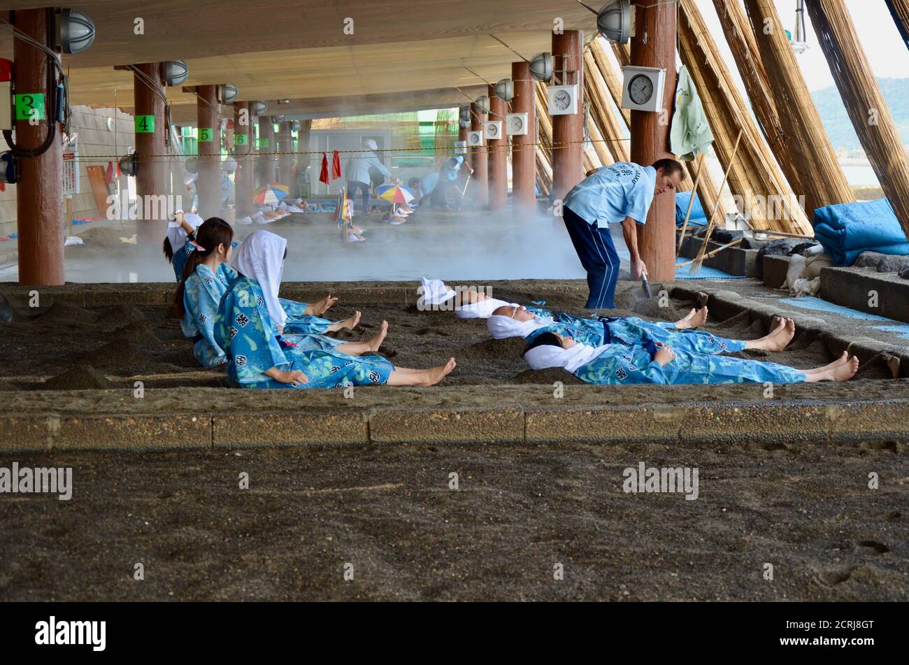 Ibusuki beach, sand bathing hi-res stock photography and images - Alamy