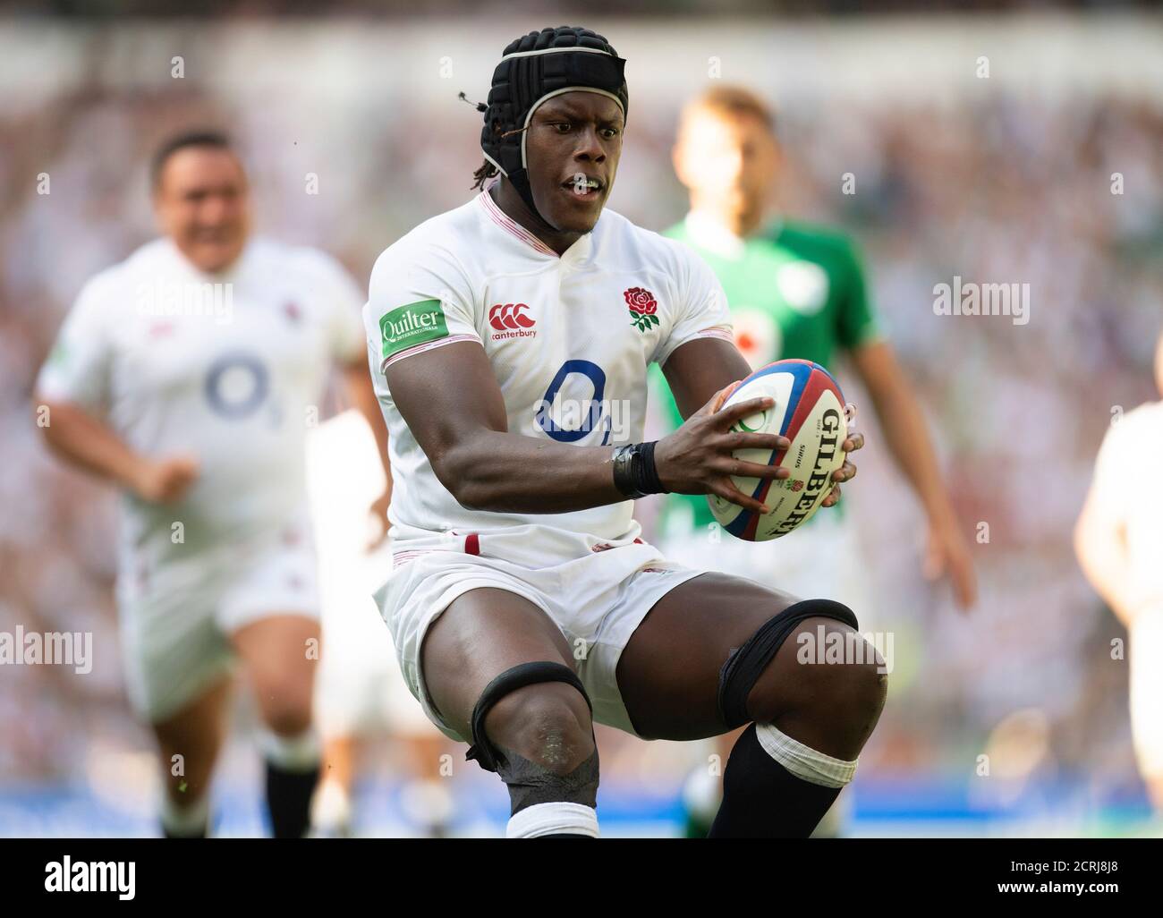England's Maro Itoje scores a try PHOTO CREDIT : © MARK PAIN / ALAMY ...