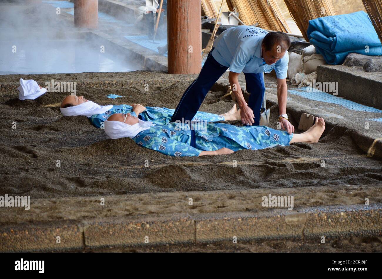 Ibusuki beach, sand bathing hi-res stock photography and images - Alamy