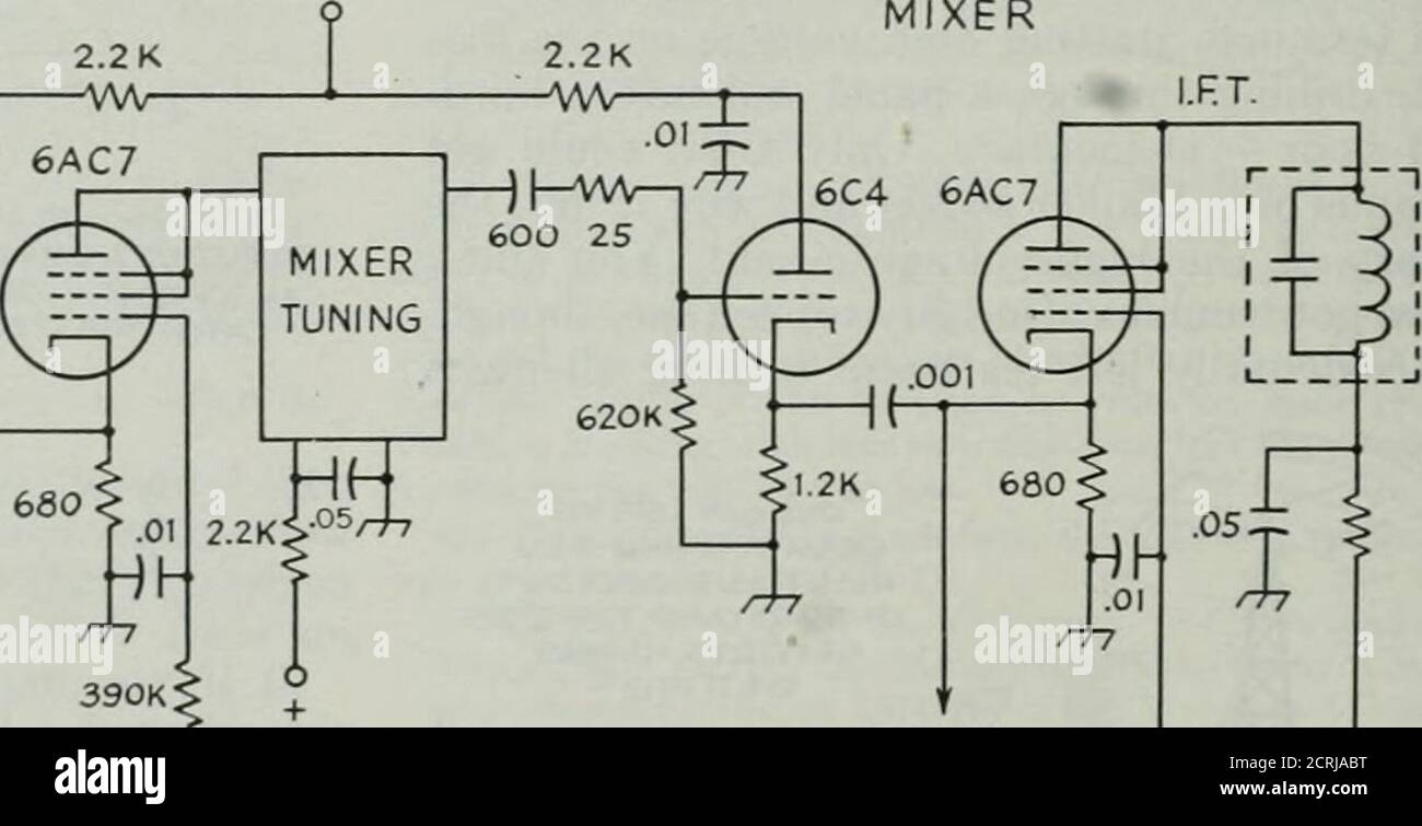 . QST . AVC.-« AN— 1.5 MEG. TO OSC 1.5 MEG. Revised front-end wiring of ...