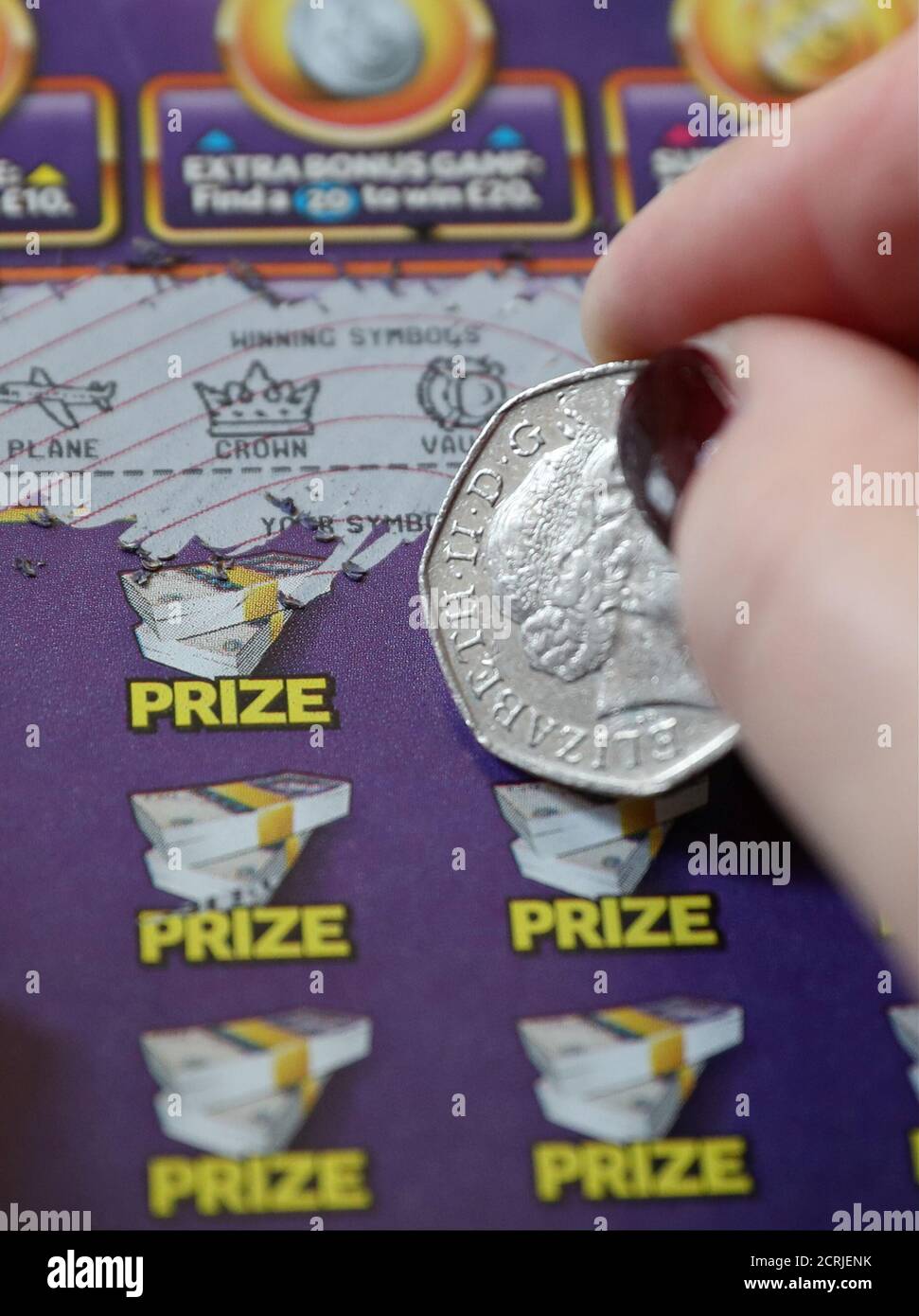 National lottery scratch card hi-res stock photography and images - Alamy