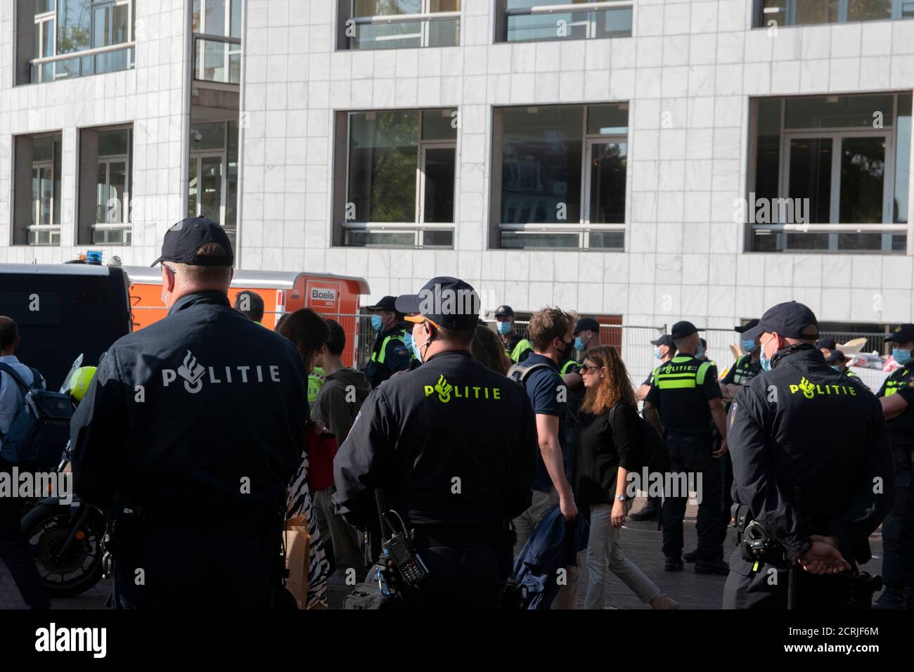 Police Blockade At The Stopera Building During The Extinction Rebellion ...