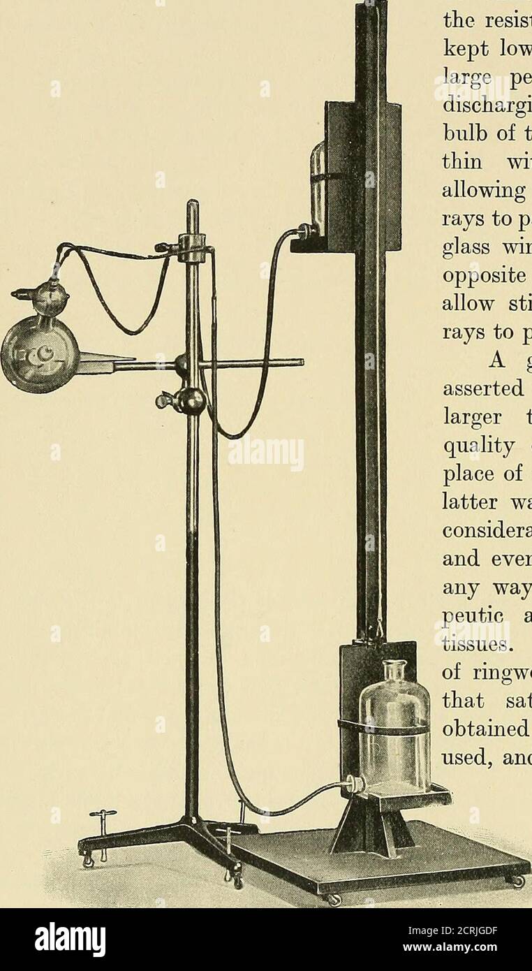 . Radiography, x-ray therapeutics and radium therapy . tube has its ...