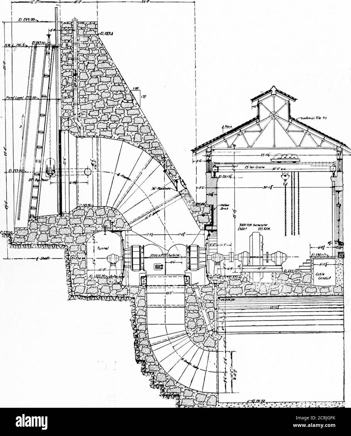 . Electric traction and transmission engineering . Fjg. 121. head-race ...