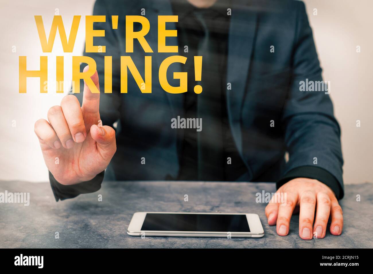 Handwriting text writing We Re Hiring. Conceptual photo process of ...