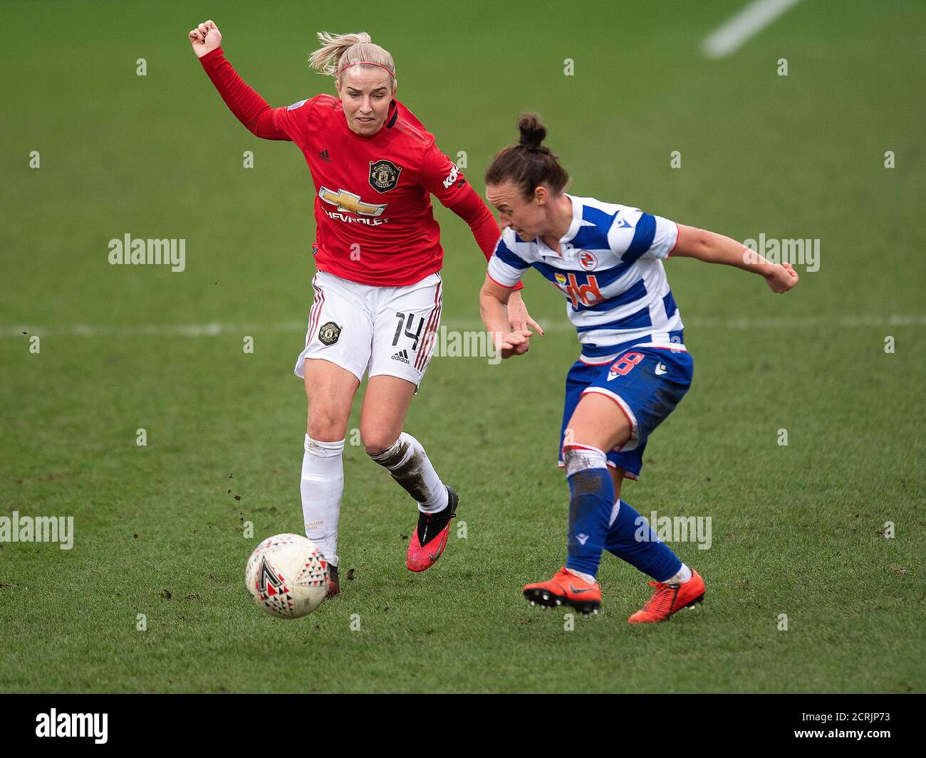Manchester United's Jackie Groenen takes on Remi Allen PHOTO CREDIT ...