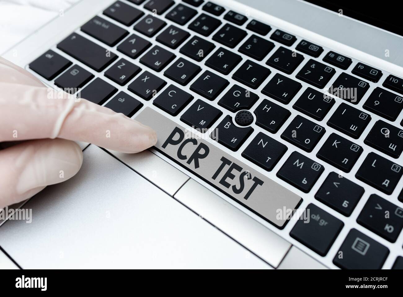 Writing note showing Pcr Test. Business concept for qualitative ...