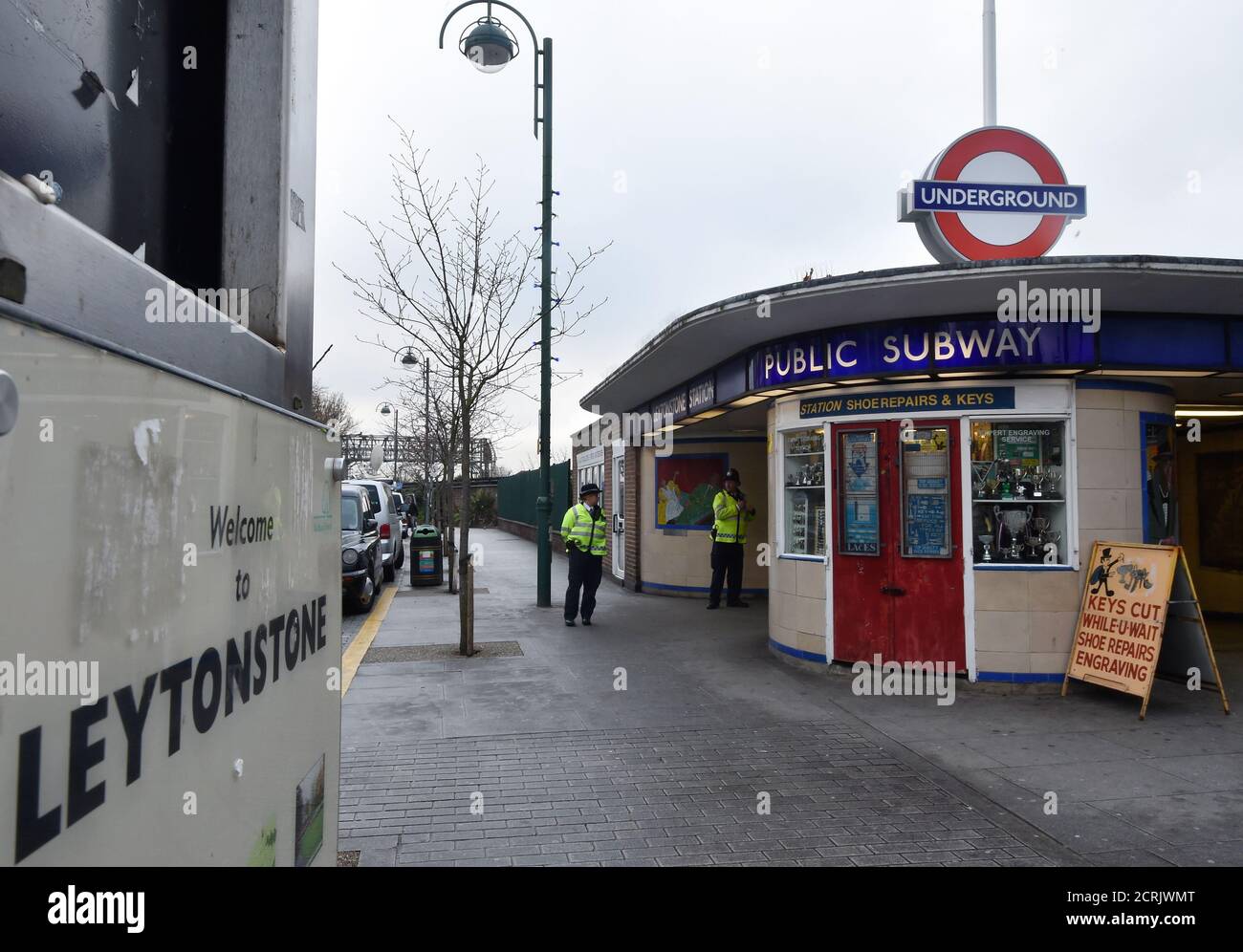 Police officers in westminster underground station hi-res stock ...