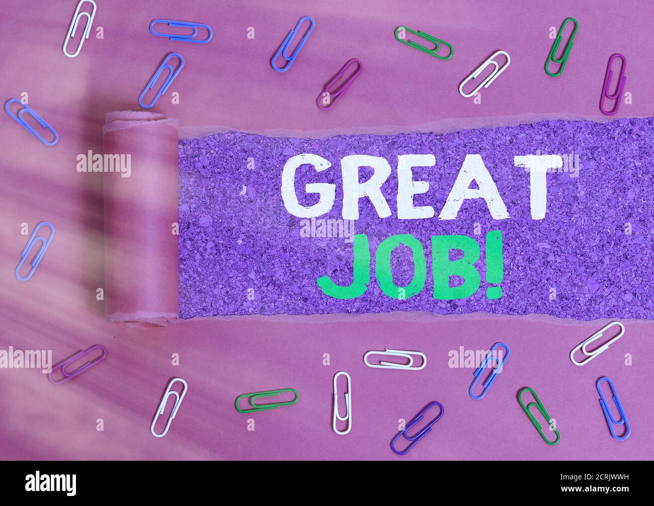 Writing note showing Great Job. Business concept for said for telling ...