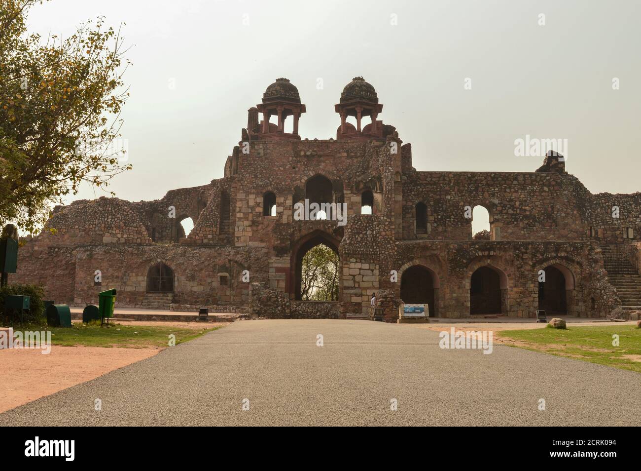 A mesmerizing view of architecture of small tomb at old fort from side ...