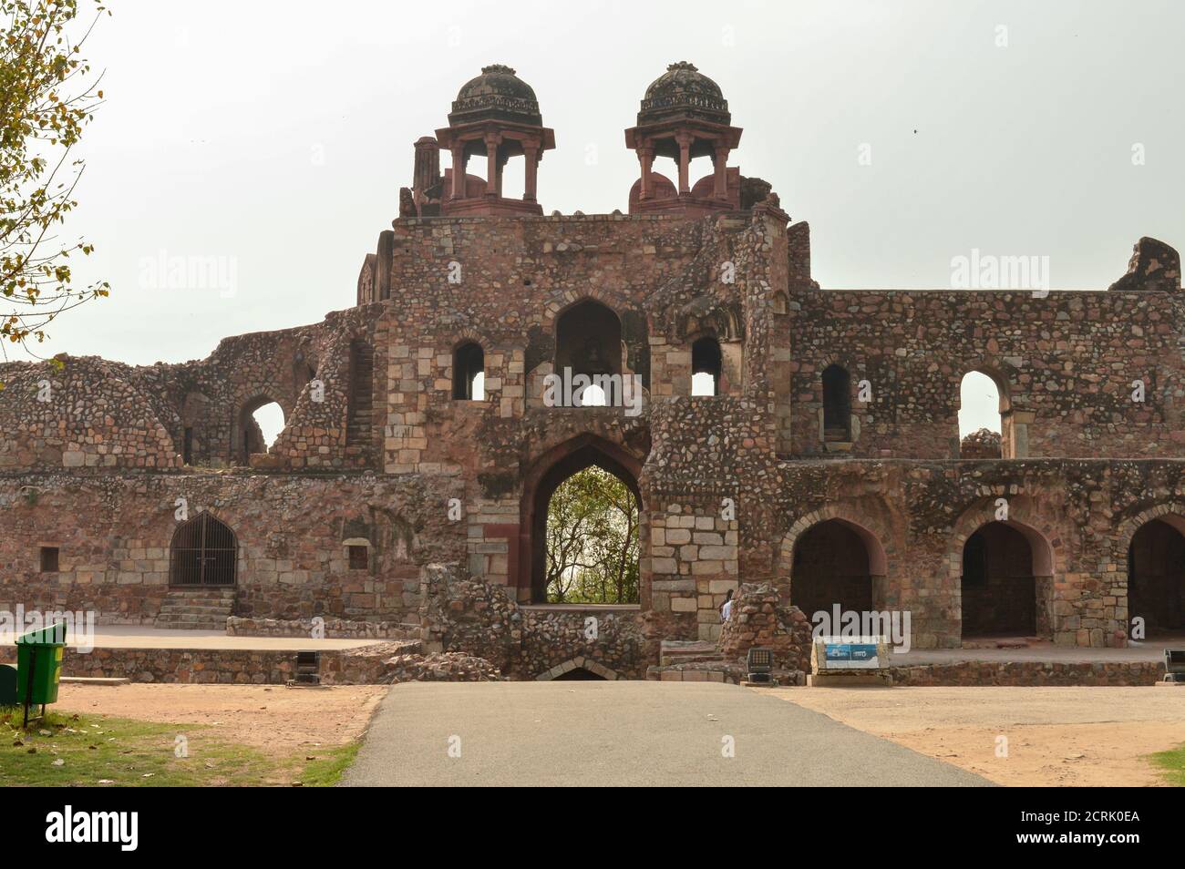 A mesmerizing view of architecture of small tomb at old fort from side ...