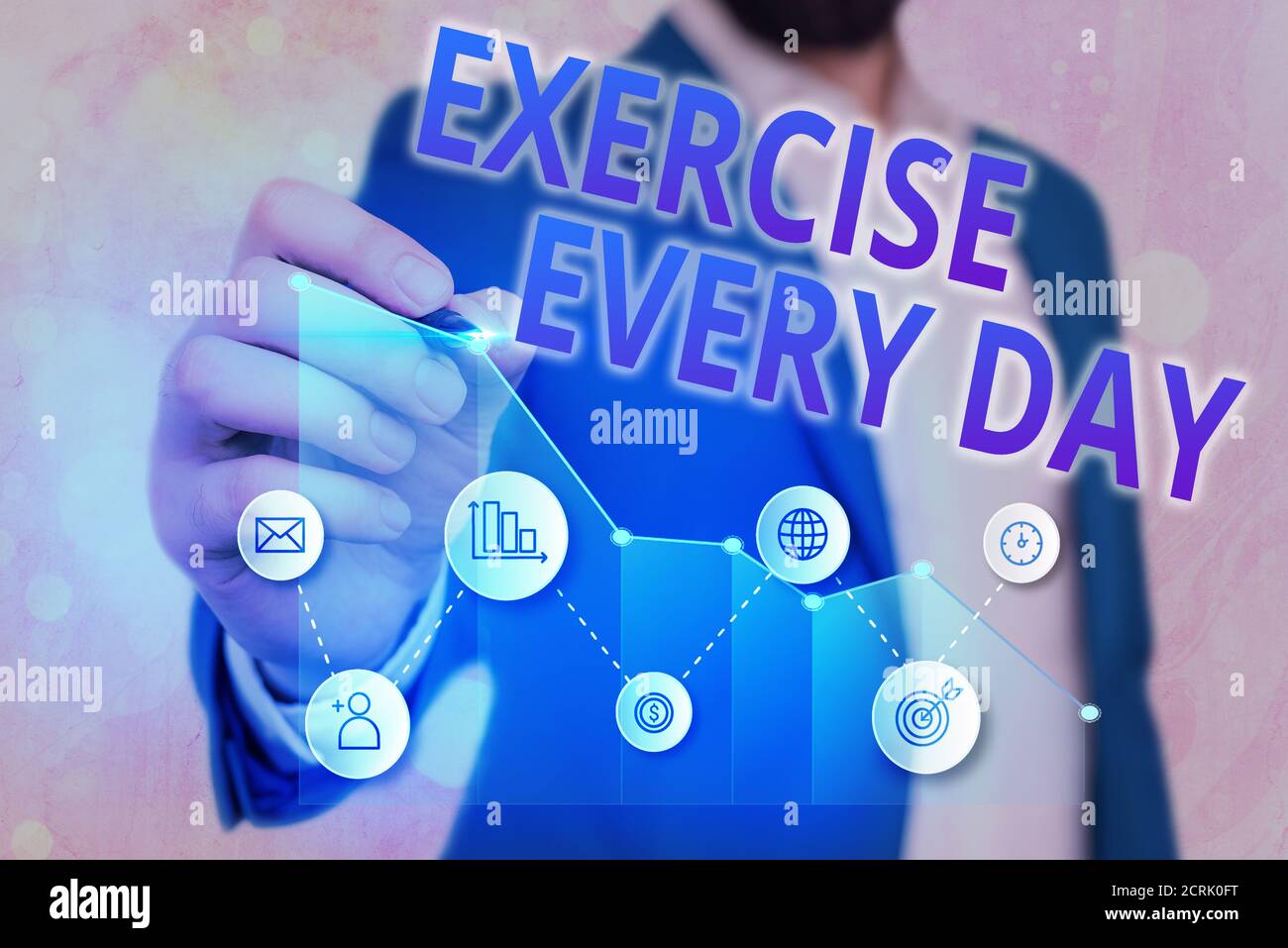 Word writing text Exercise Every Day. Business photo showcasing move ...