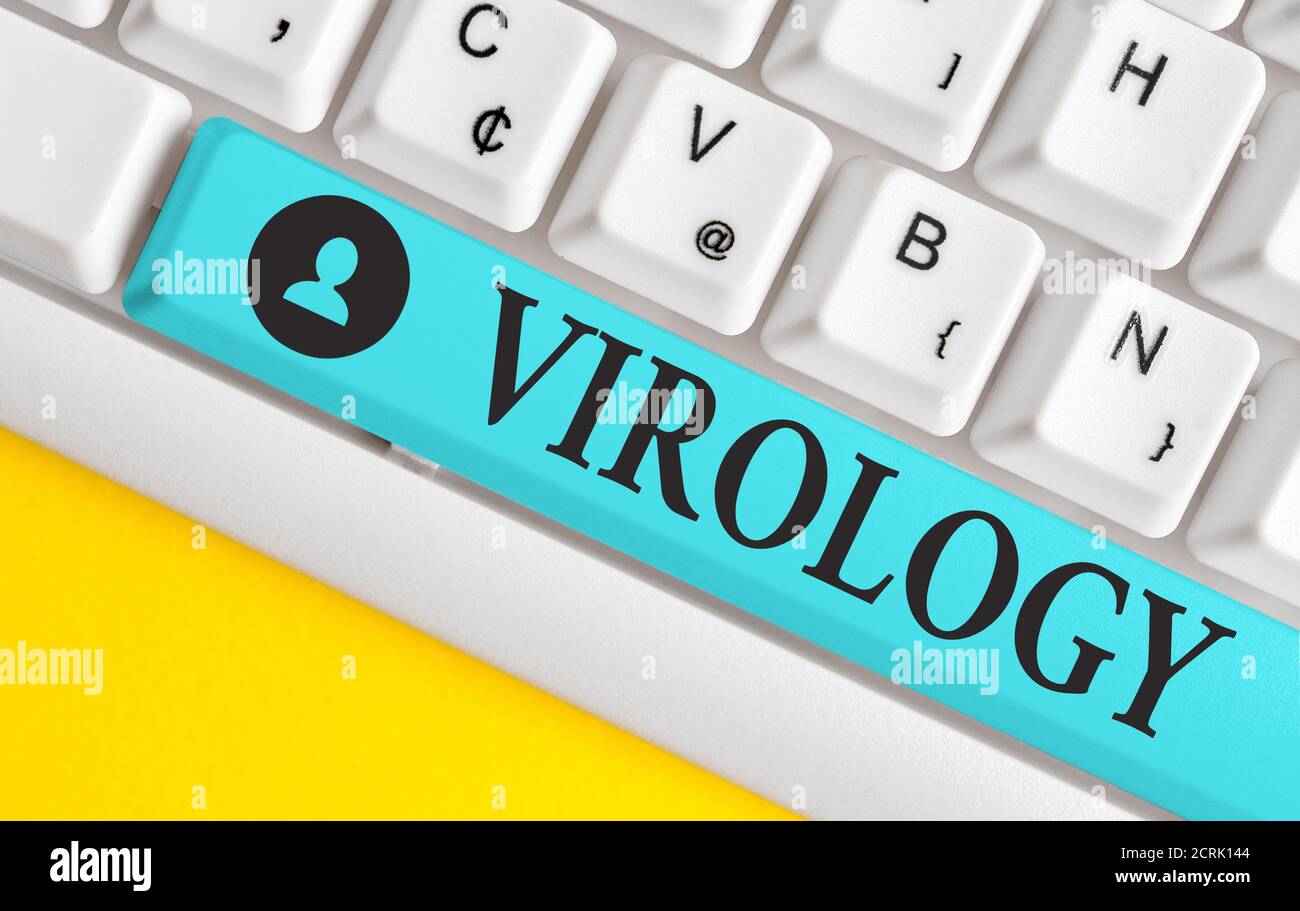Text sign showing Virology. Business photo showcasing branch of science ...