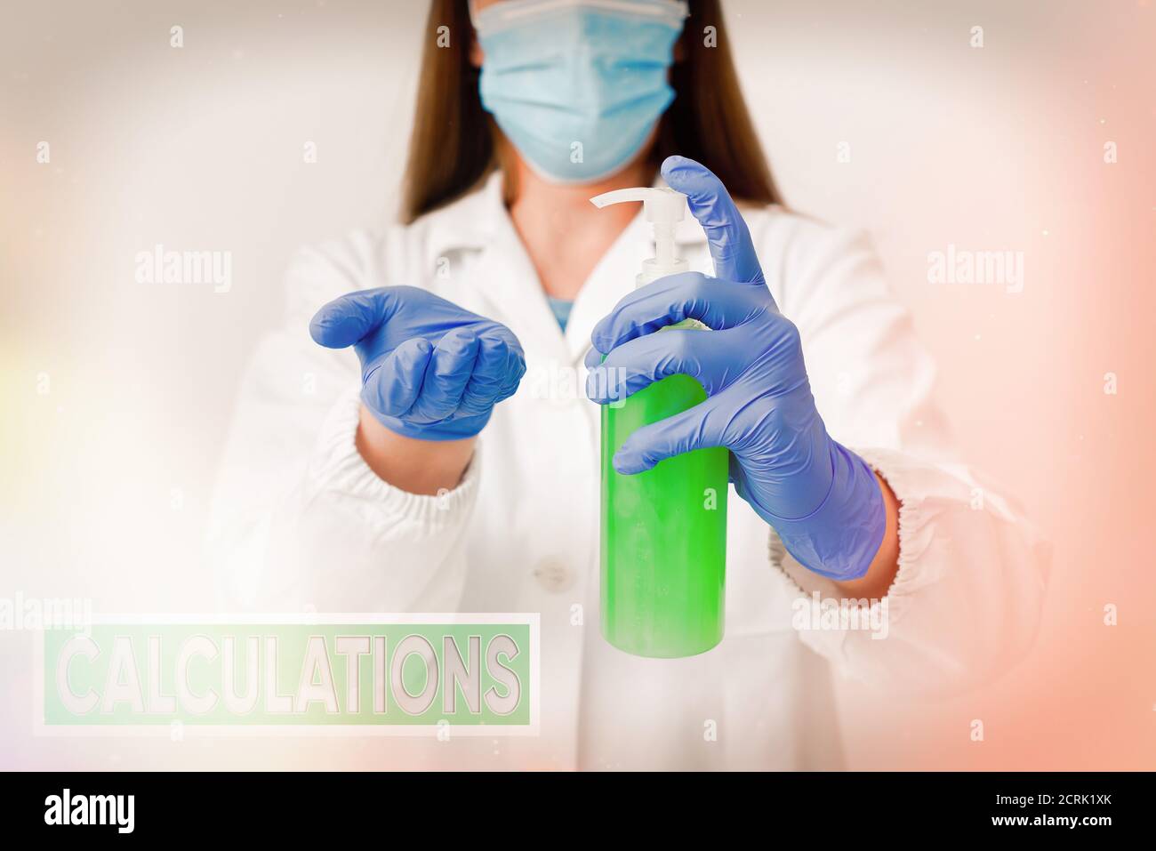 Handwriting text Calculations. Conceptual photo mathematical ...