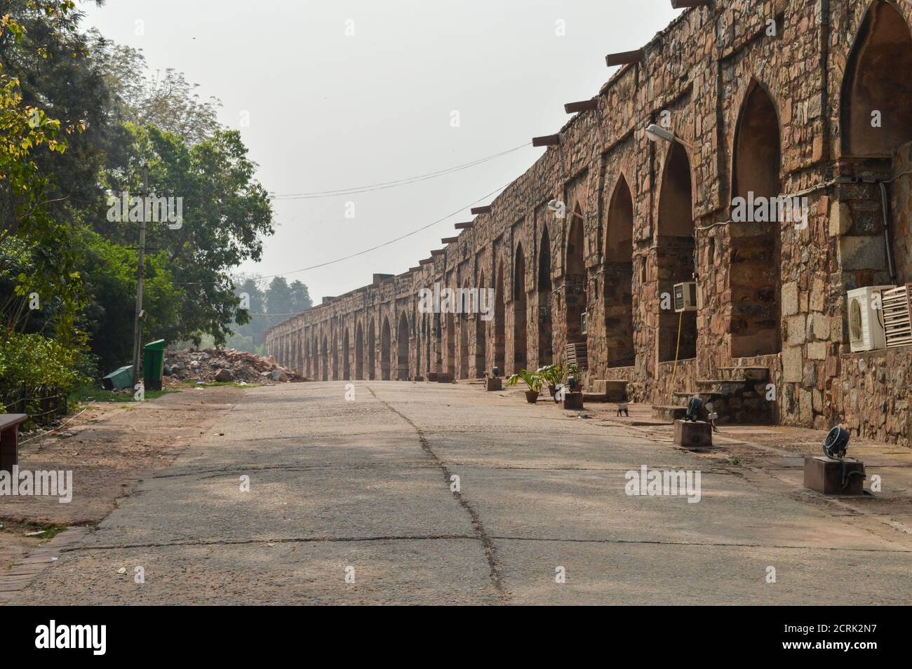 A mesmerizing view of architecture of small tomb at old fort from side ...
