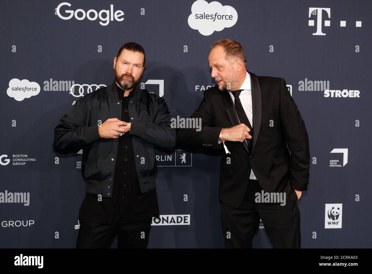 Berlin, Germany. 18th Sep, 2020. Rea Garvey (l) and Michael Bernd ...