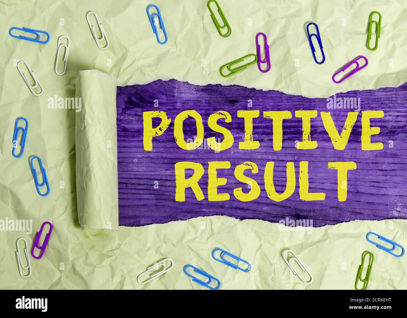 Handwriting text writing Positive Result. Conceptual photo shows that ...