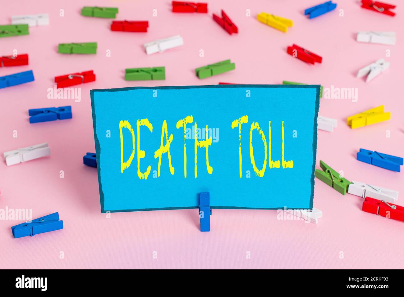 Text sign showing Death Toll. Business photo showcasing the number of ...