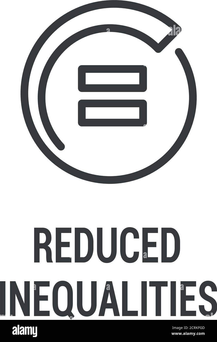 Reduced Inequalities Black Icon Corporate Social Responsibility