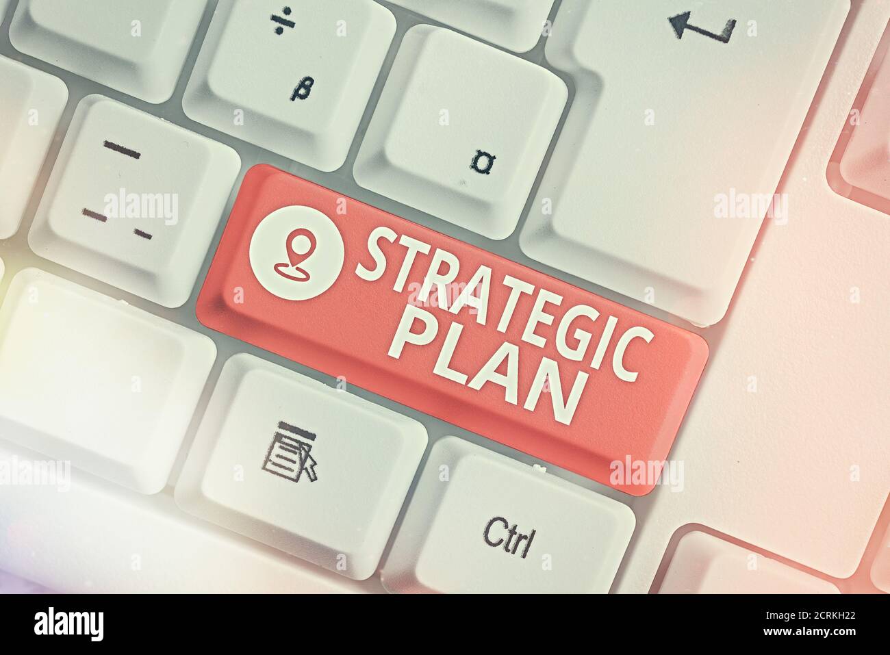 Text sign showing Strategic Plan. Business photo showcasing a ...