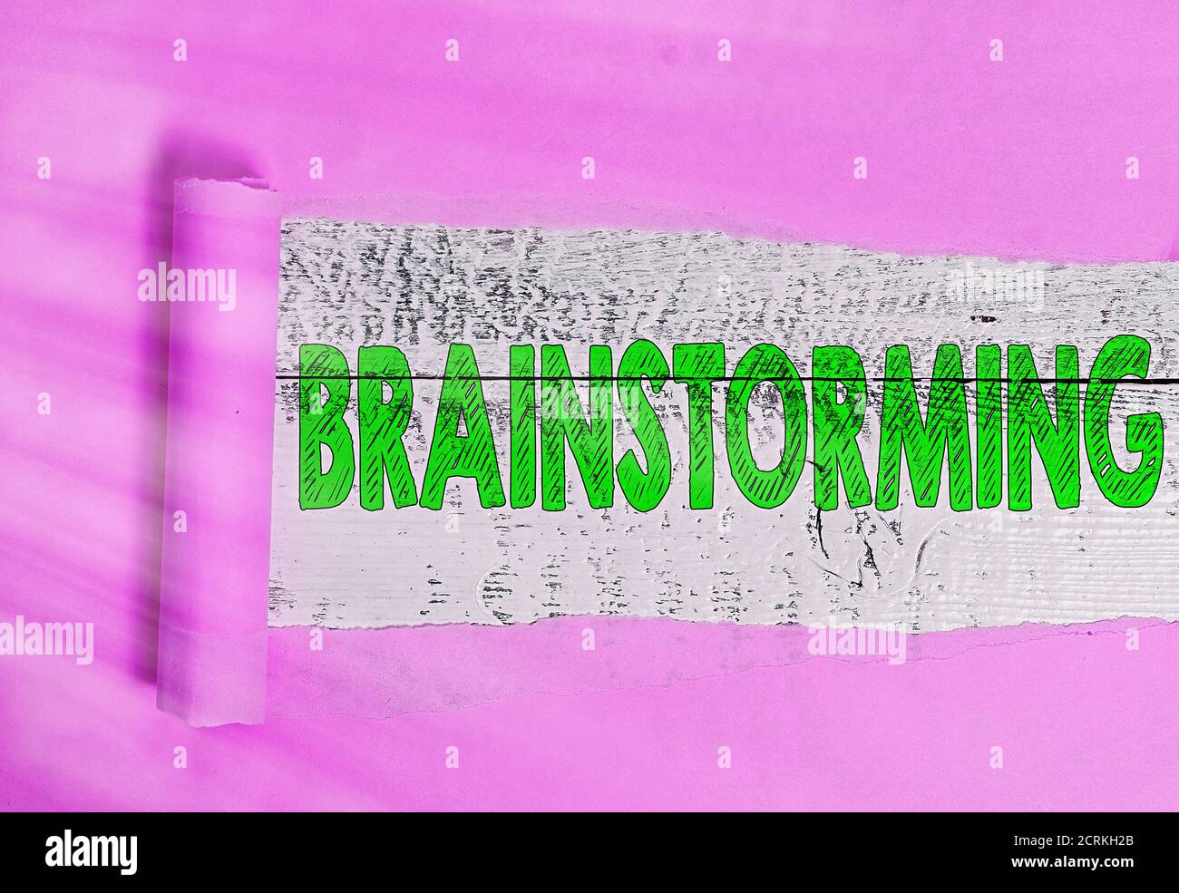 Text sign showing Brainstorming. Business photo showcasing solving ...