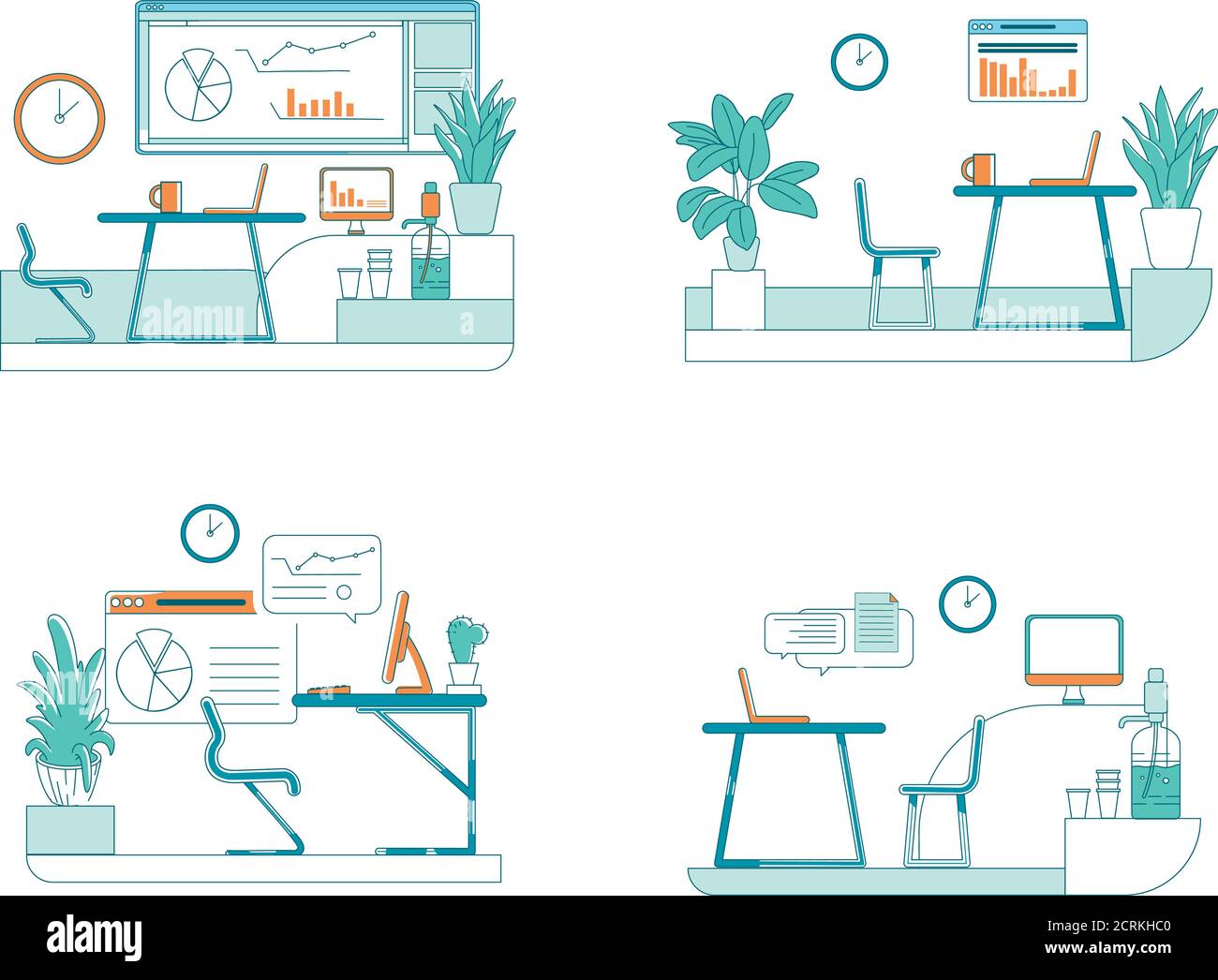 Presentation spaces Stock Vector Images - Alamy